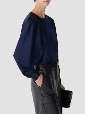 CALLAS MILANO Bliss Drape-sleeve Blouse
