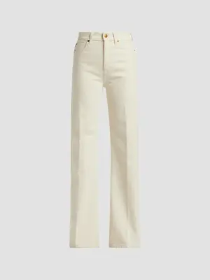JAMIE HALLER Crease Bootcut High-rise Jeans