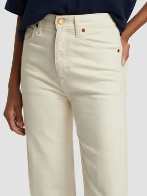 JAMIE HALLER Crease Bootcut High-rise Jeans