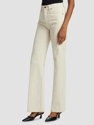 JAMIE HALLER Crease Bootcut High-rise Jeans