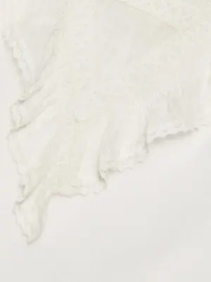 Lingua Franca Patchwork Lace Cotton Shirt