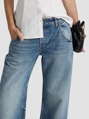 EB DENIM Enzo Cropped Mid-rise Barrel Jeans
