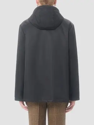 Valentino Garavani Nylon Hooded Windbreaker Jacket With Vlogo Patch