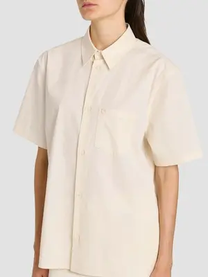 FERRAGAMO Cotton-silk Canvas Shirt