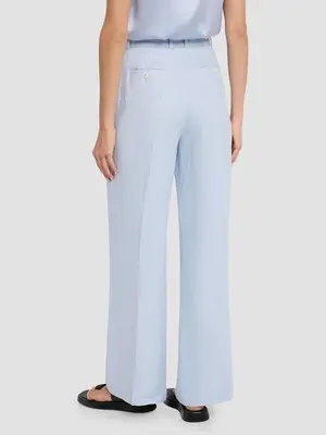 ARGENT Soho Linen Twill Straight-leg Trousers
