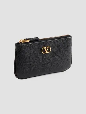 Valentino Garavani Grainy Calfskin Key Ring