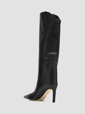 JIMMY CHOO Alizze 85mm Leather Knee-high Boots