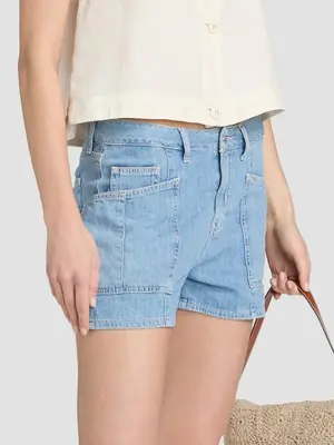 L'Agence Kyra Cotton High-rise Denim Shorts