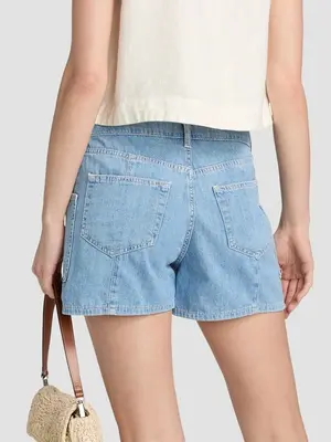 L'Agence Kyra Cotton High-rise Denim Shorts