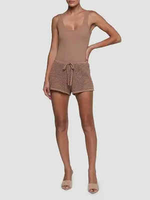 L'Agence Solan Pointelle Shorts
