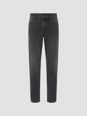 Zegna Stone-washed Cotton Roccia Jeans - Black