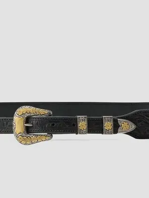Ralph Lauren Tooled Leather Belt
