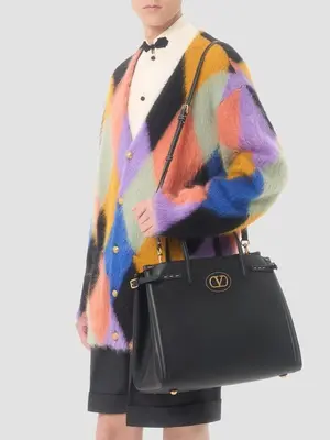 Valentino Garavani Antibes Leather Shopping Bag