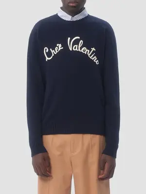 Valentino Garavani Wool Crewneck Sweater With Embroidery