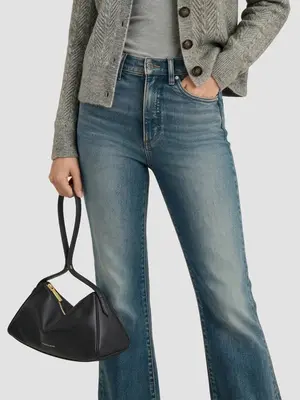 Veronica Beard Prism Leather Shoulder Bag - Black