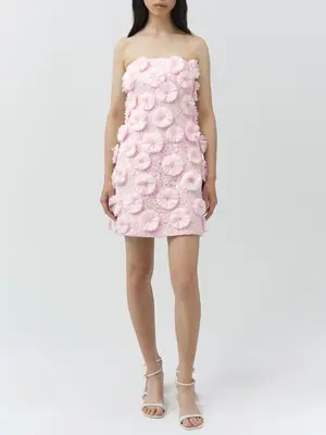 Simkhai Holland Floral Strapless Minidress
