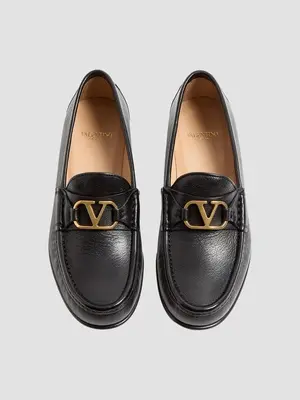 Valentino Garavani Vlogo Signature Buffalo Loafers 20mm