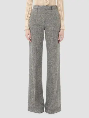 Valentino Garavani Natté Buttoned Weave Pants - Grey