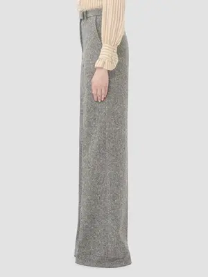 Valentino Garavani Natté Buttoned Weave Pants - Grey