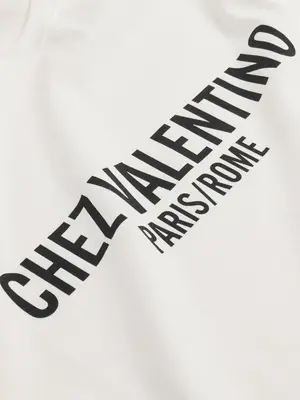 Valentino Garavani Cotton T-shirt With Chez Print