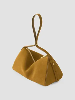 Veronica Beard Prism Suede Shoulder Bag - Acorn