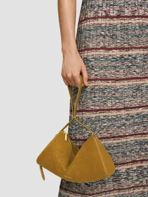 Veronica Beard Prism Suede Shoulder Bag - Acorn