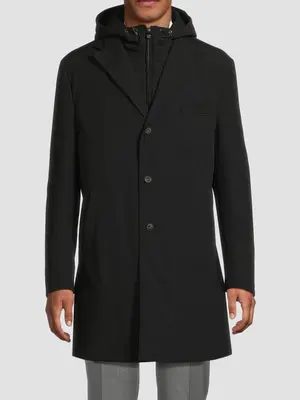 Corneliani Peformance Stretch-nylon Overcoat