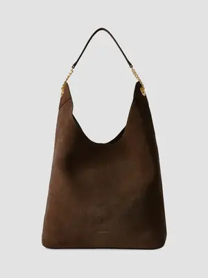 Veronica Beard Jour Suede Shoulder Bag