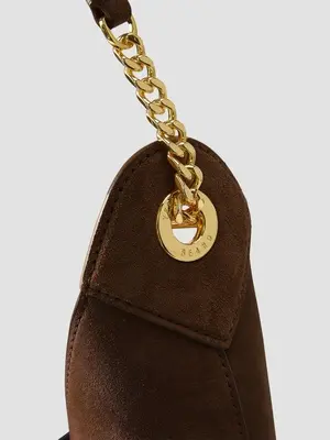Veronica Beard Jour Suede Shoulder Bag