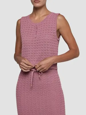 L'Agence Carven Pointelle-knit Tank