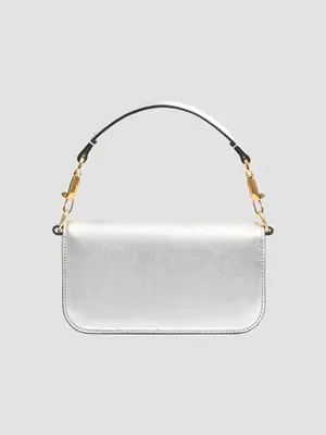 Valentino Garavani Locò Small Shoulder Bag In Laminated Calfskin