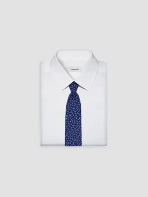 FERRAGAMO Dragonfly Print Silk Tie