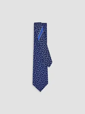 FERRAGAMO Dragonfly Print Silk Tie