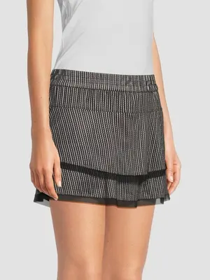 Lucky In Love Stripe It Up High-waist Pinstripe Skort