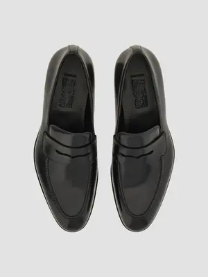 FERRAGAMO Brandy Patent Leather Penny Loafers