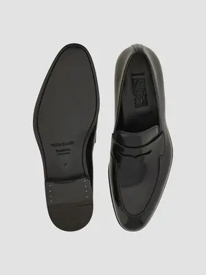 FERRAGAMO Brandy Patent Leather Penny Loafers