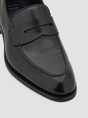 FERRAGAMO Brandy Patent Leather Penny Loafers