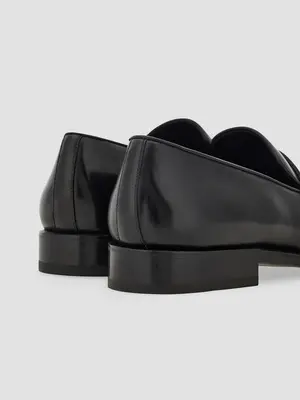 FERRAGAMO Brandy Patent Leather Penny Loafers