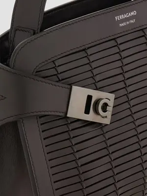 FERRAGAMO Hug Leather Shoulder Bag