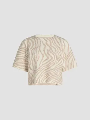 LE JEAN Lulu -print Short-sleeve Sweater