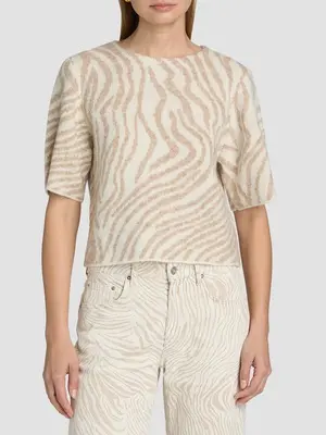 LE JEAN Lulu -print Short-sleeve Sweater