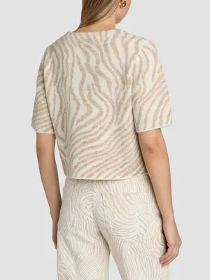 LE JEAN Lulu -print Short-sleeve Sweater