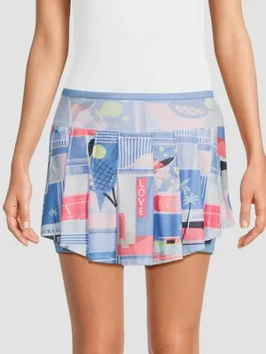 Lucky In Love Linen Noveau Intuition Mini Skort