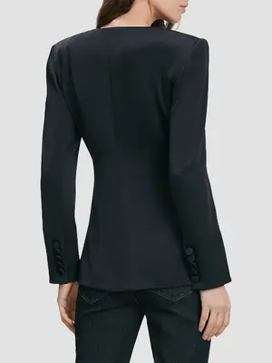 Veronica Beard Wryllen Collarless Jacket