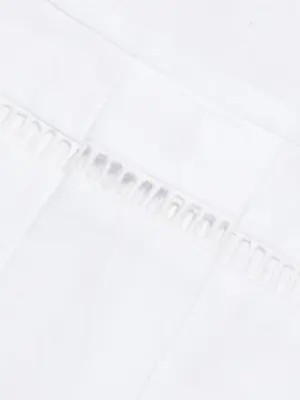 LE JEAN Eyelet Linen Shirtdress