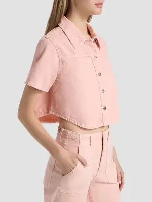 LE JEAN Swing Cotton Short-sleeve Shirt