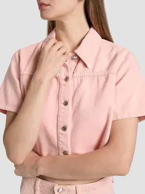 LE JEAN Swing Cotton Short-sleeve Shirt