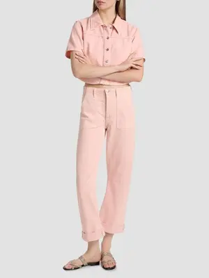 LE JEAN Swing Cotton Short-sleeve Shirt
