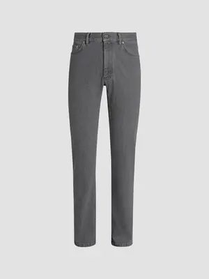 Zegna Washed Stretch Cotton Roccia Jeans - Grey