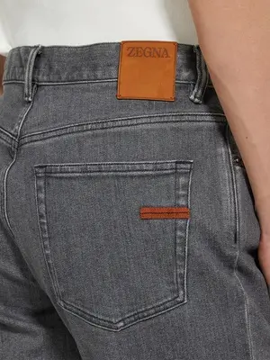 Zegna Washed Stretch Cotton Roccia Jeans